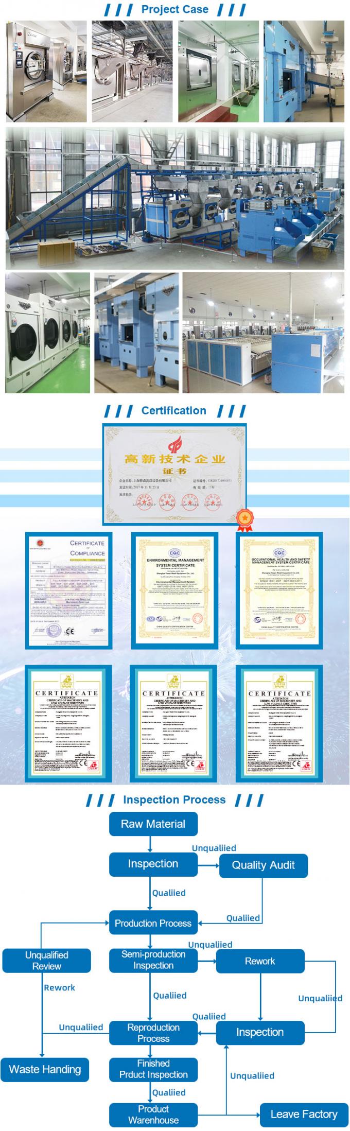 1.5kw Commercial Dry Cleaning Machine Hotel Dry Washing Machines 12kg